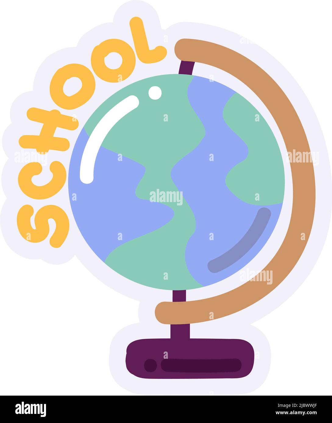 school globe map Stock Vector Image & Art - Alamy