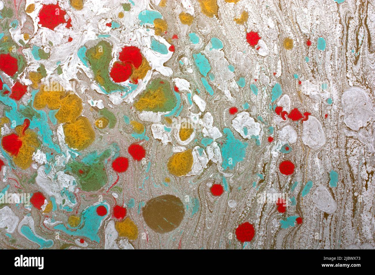 Ebru marbling handmade art, traditional Ebru technique. abstract ...