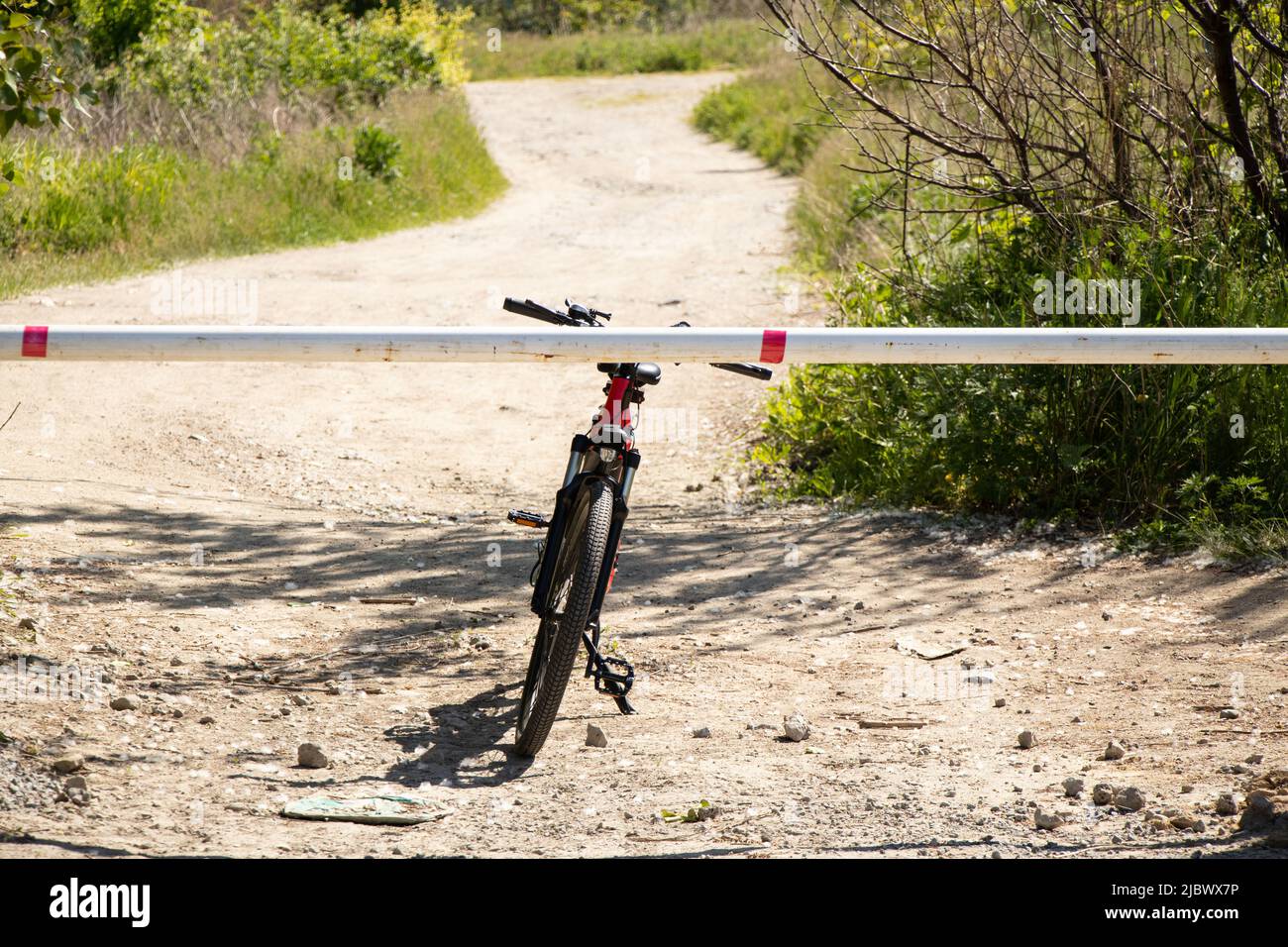 Cycle route blocked hi-res stock photography and images - Alamy