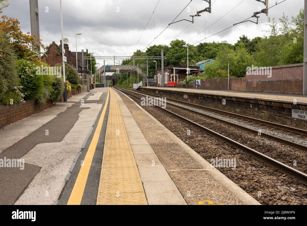 Longport, Stoke on Trent United kingdom June 08 2022 railway tracks ...