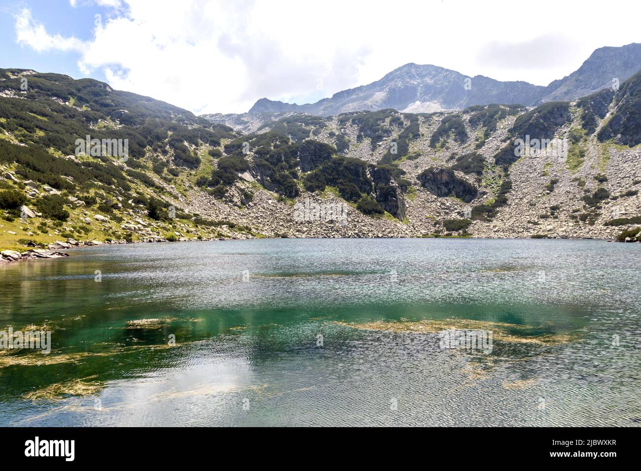Amazing summer Landscape of Pirin Mountain and Fish Banderitsa lake ...