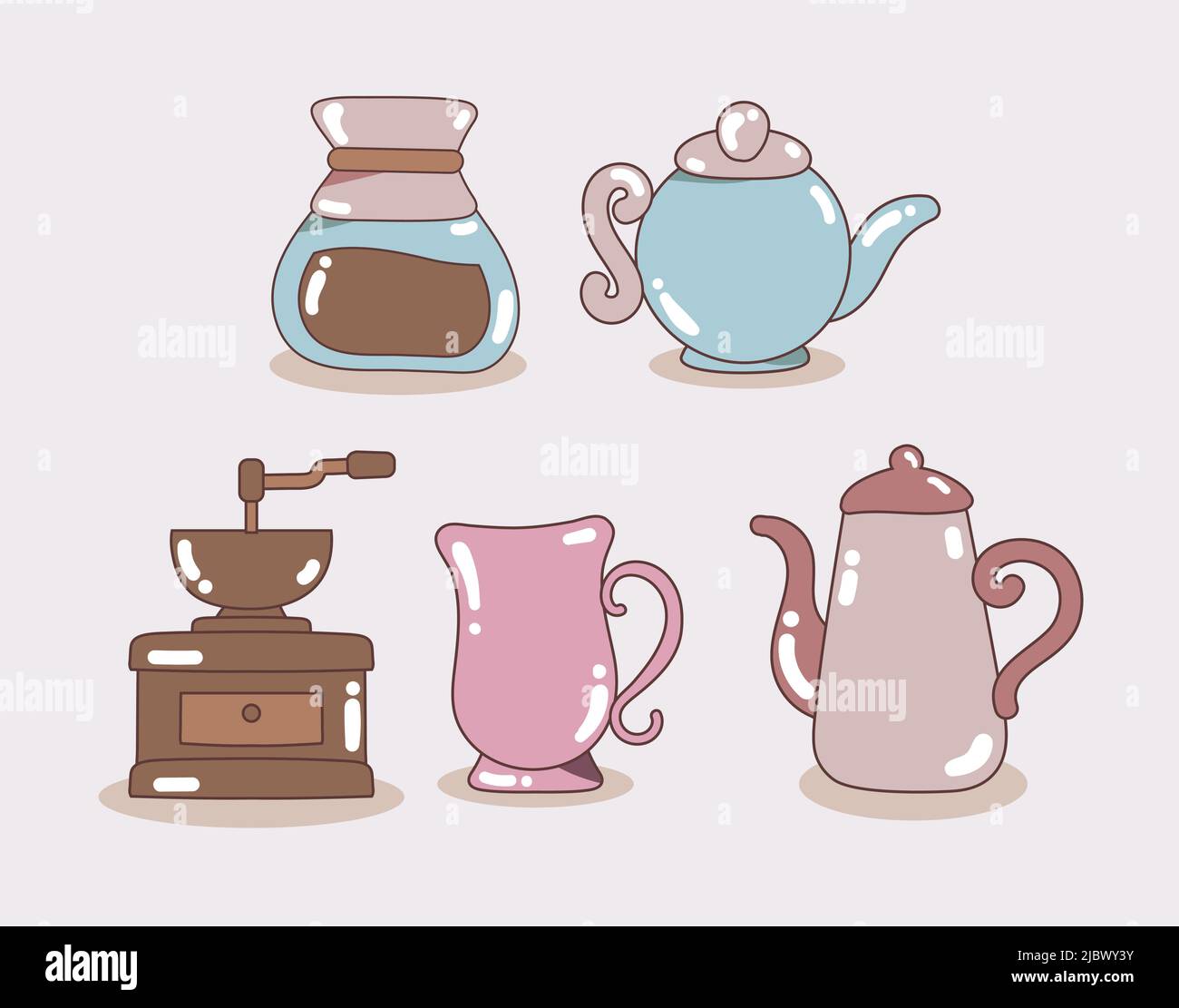 coffee icons set Stock Vector Image & Art - Alamy