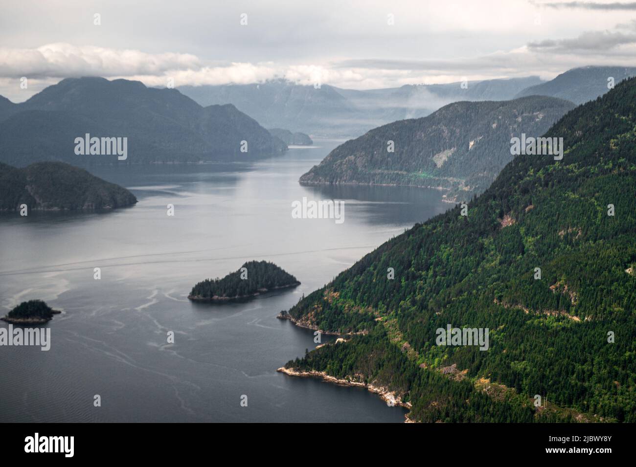 Views from a Vancouver harbour from a DHC-3 de Havilland Turbine Single ...