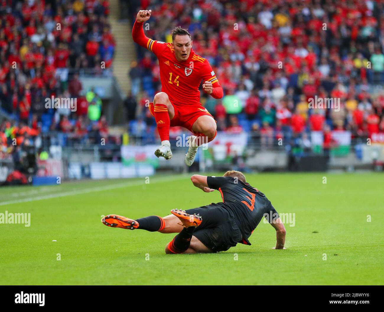 Cardiff City Stadium, Cardiff, UK. 8th June, 2022. UEFA Nations League ...