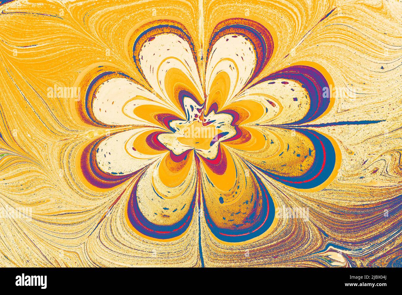 Abstract marbling floral pattern for fabric, tile design. background ...