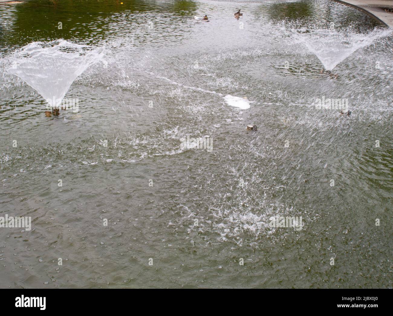 Water Fountain Spraying Stock Photo - Alamy