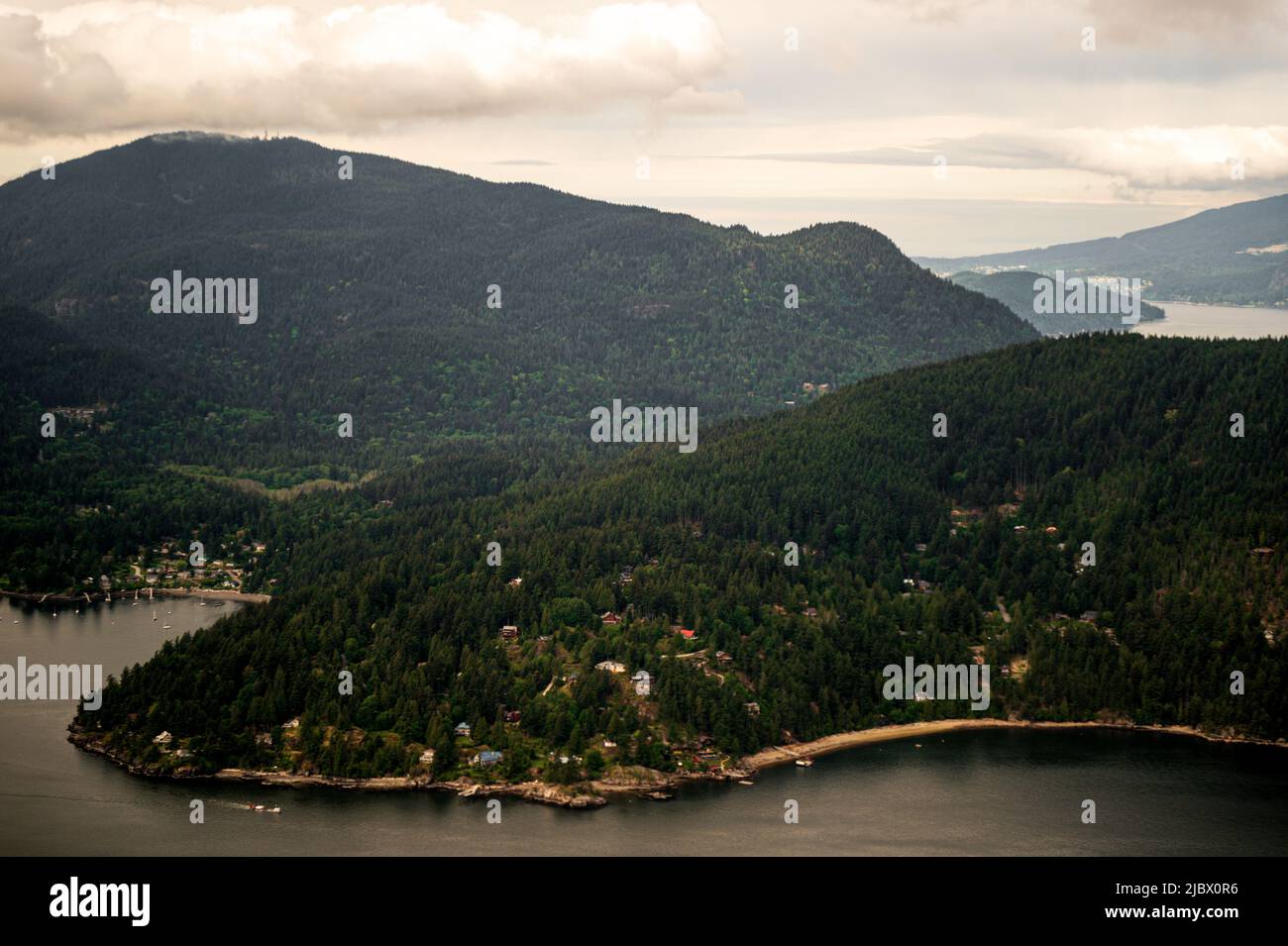 Views from a Vancouver harbour from a DHC-3 de Havilland Turbine Single ...