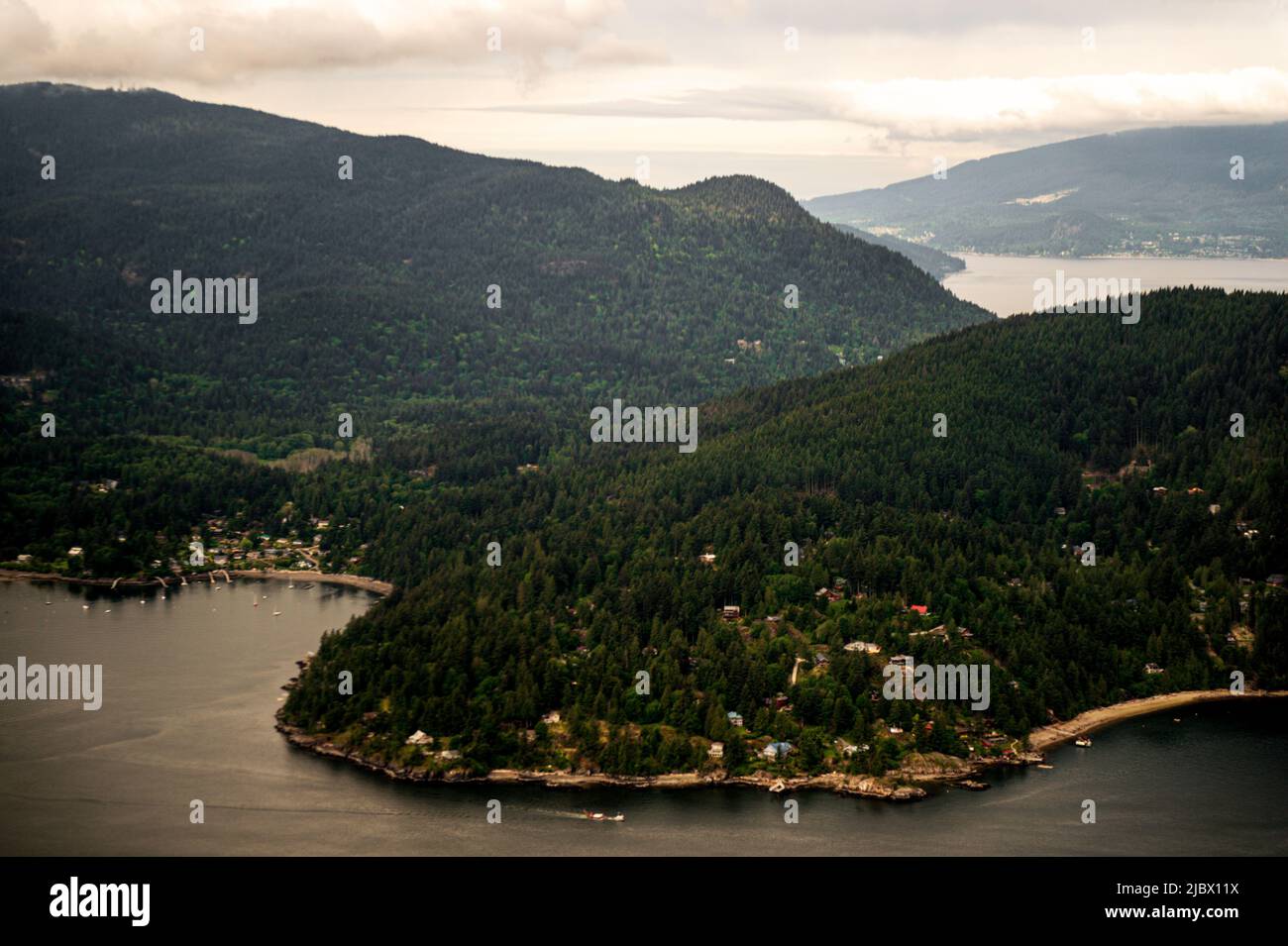 Views from a Vancouver harbour from a DHC-3 de Havilland Turbine Single ...
