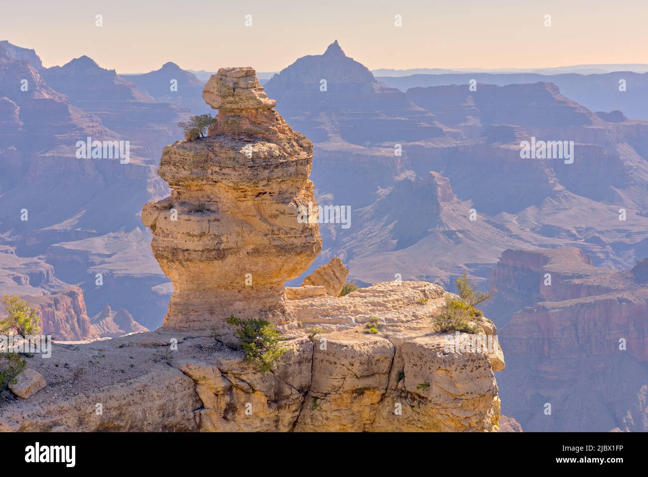 Closeup of the formation called Duck On A Rock at Grand Canyon South ...