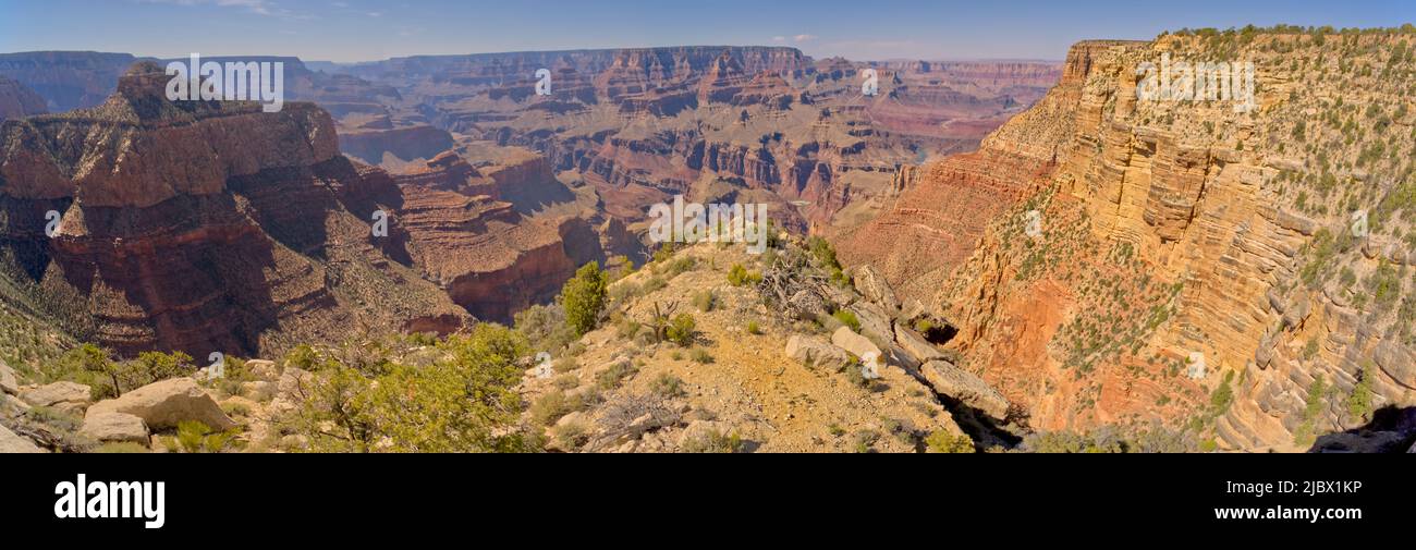 Grand Canyon view from the west side of Moran Point Arizona Stock Photo ...