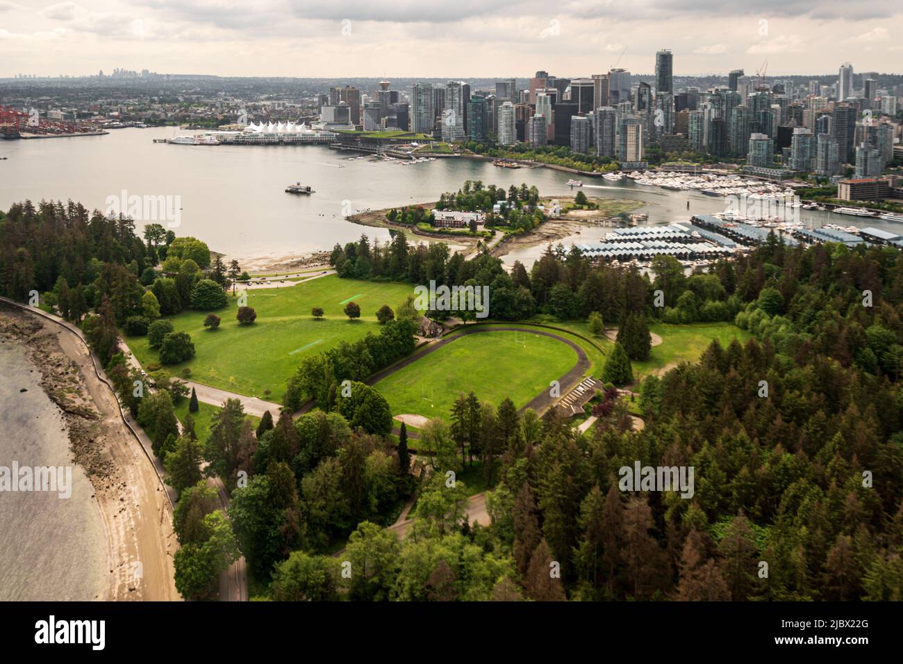 Views from a Vancouver harbour from a DHC-3 de Havilland Turbine Single ...