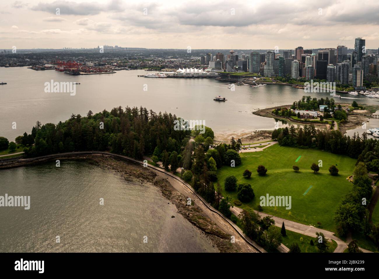 Views from a Vancouver harbour from a DHC-3 de Havilland Turbine Single ...