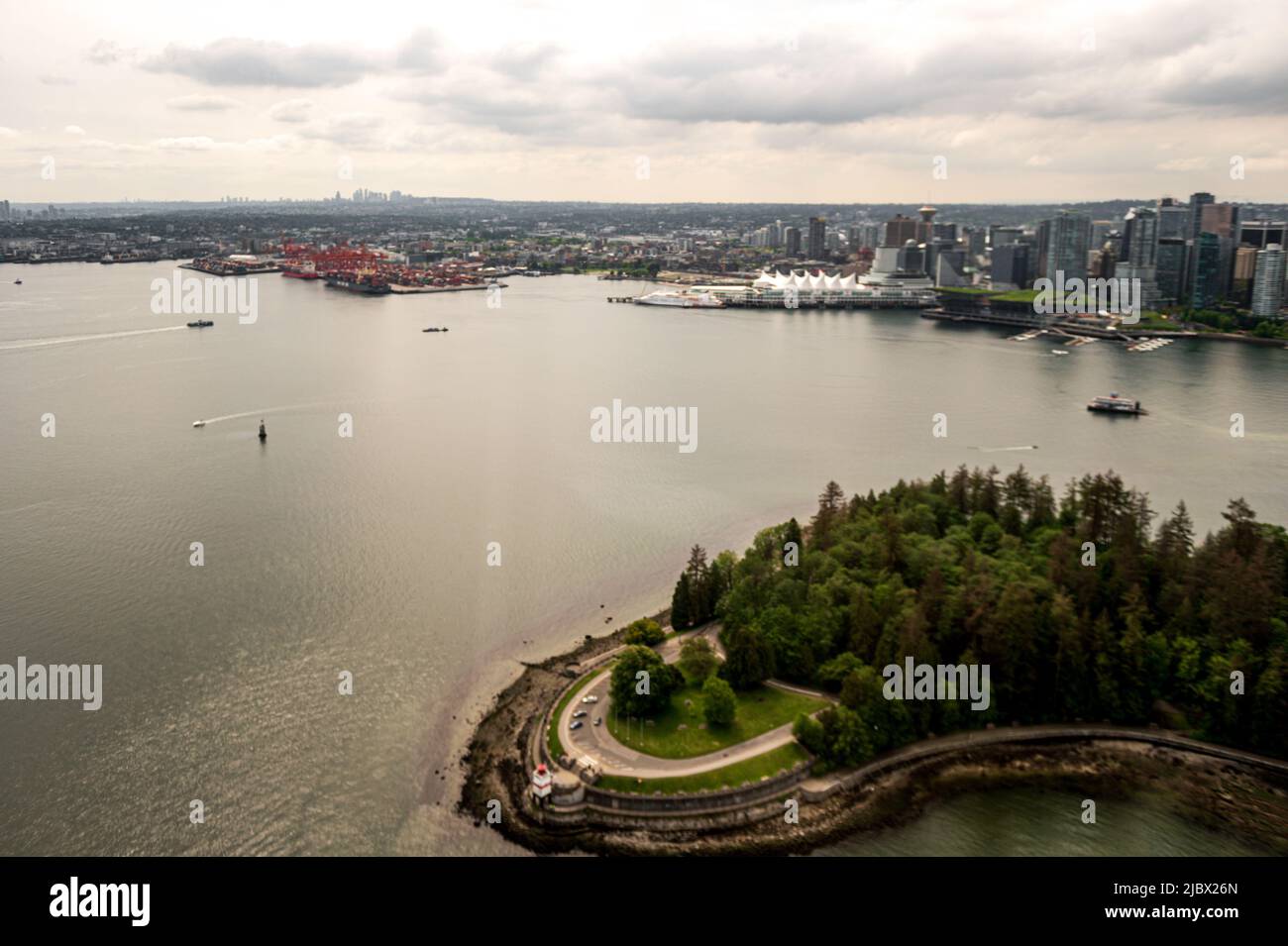 Views from a Vancouver harbour from a DHC-3 de Havilland Turbine Single ...