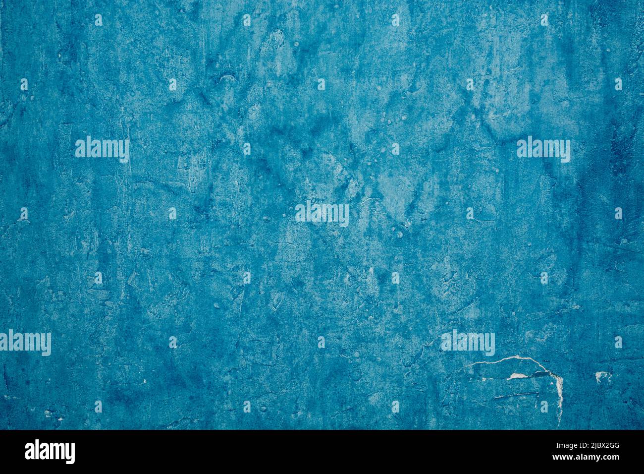 Grunge beautiful abstract bright blue plaster wall background with ...