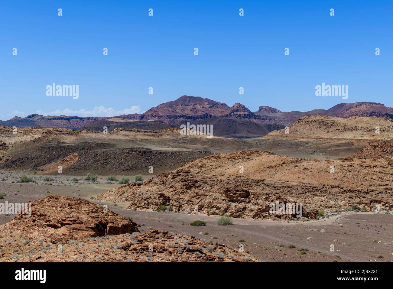 Beautiful view of the African bush. African landscape with rocks Stock ...
