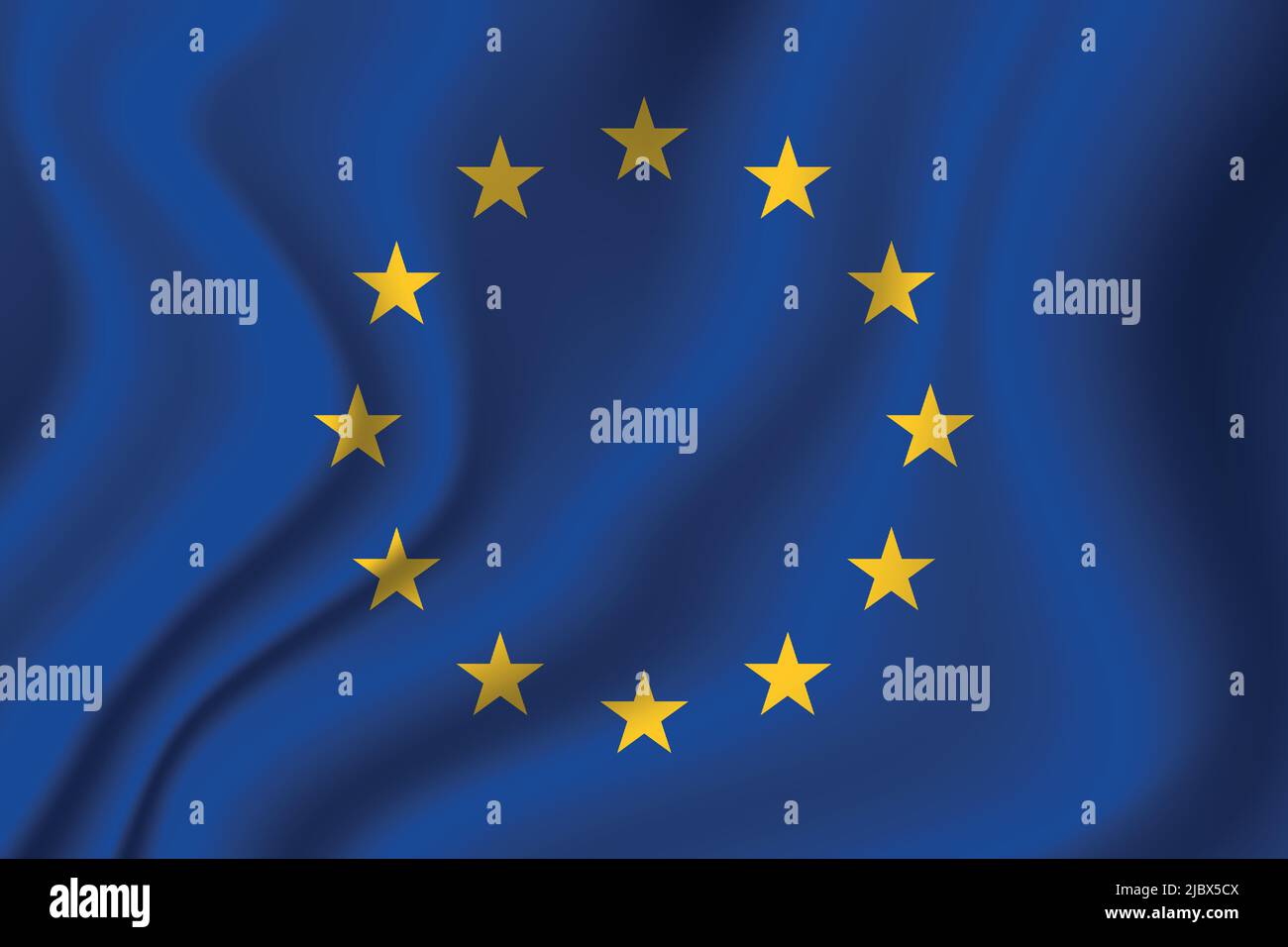 Flag of European Union. EU national symbol in official colors. Template ...