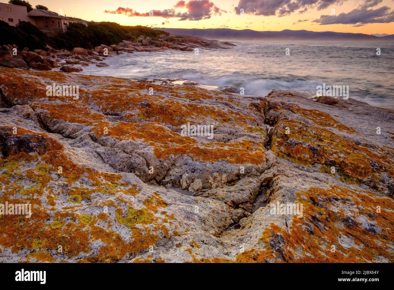 On the beach at Bicheno Stock Photo - Alamy