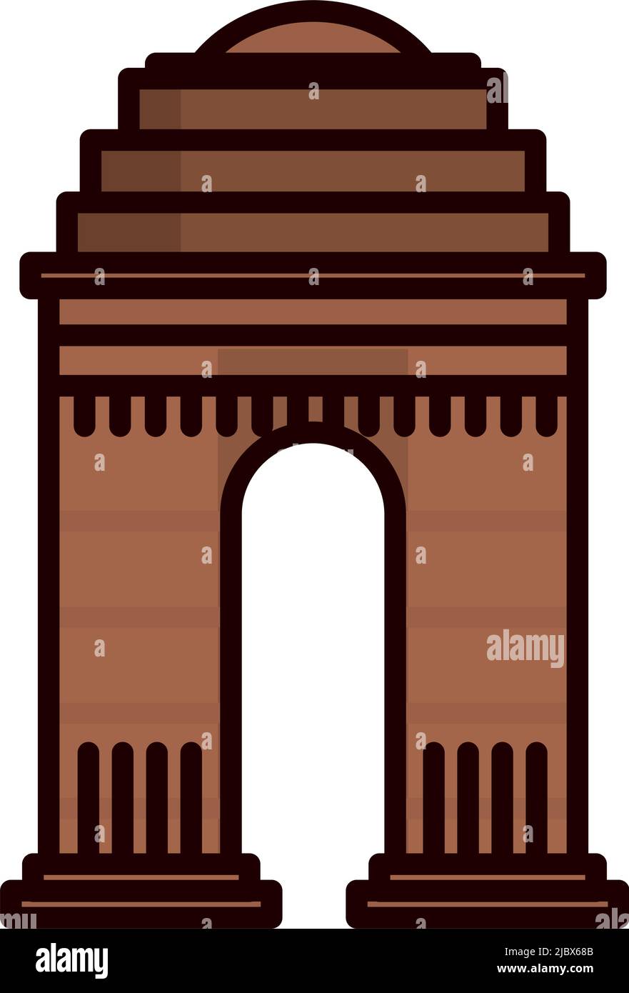 indian gate landmark Stock Vector Image & Art - Alamy
