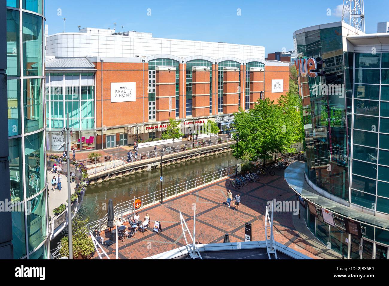 The Oracle Shopping Centre and River Kennet from Riverside Car Park ...