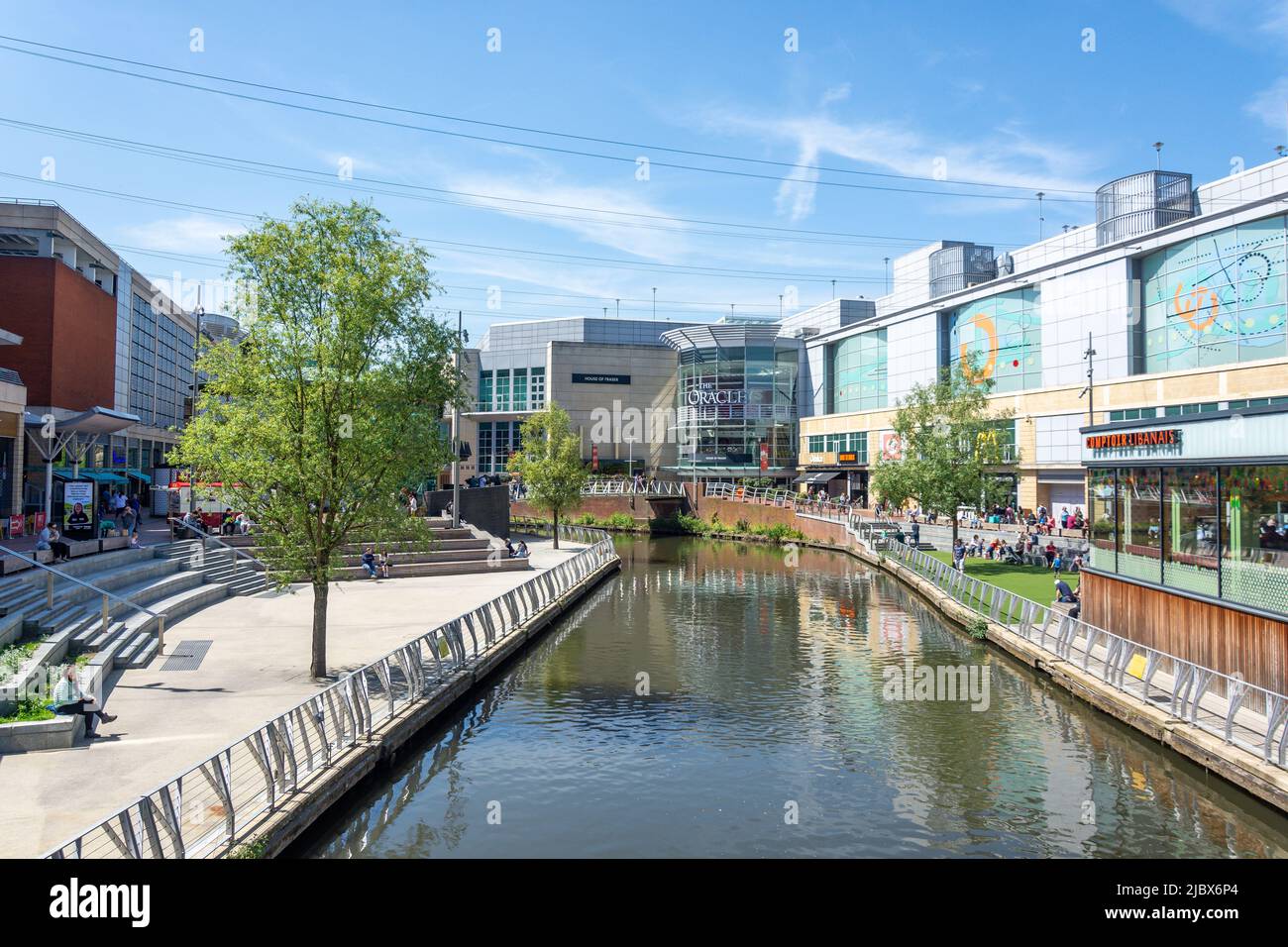 The Oracle Riverside Shopping Centre and River Kennet, Reading ...