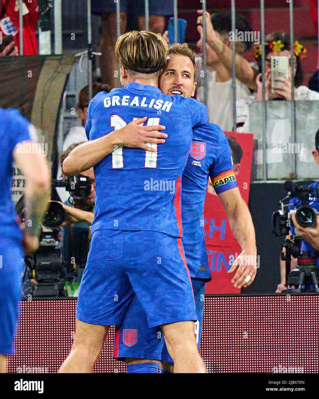 Harry KANE, England 9 celebrates his goal, happy, laugh, celebration, 1 ...