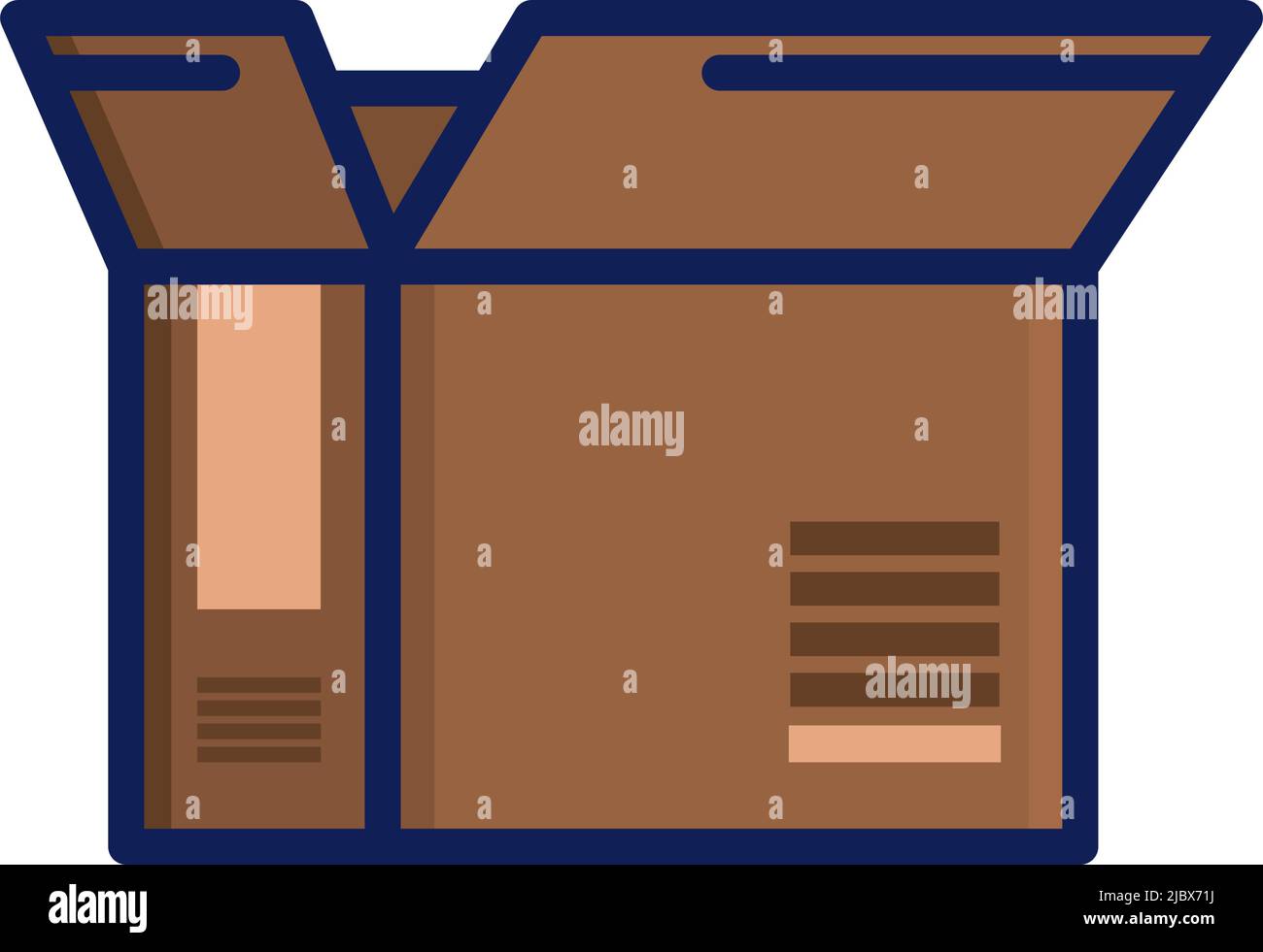 open carton box Stock Vector Image & Art - Alamy