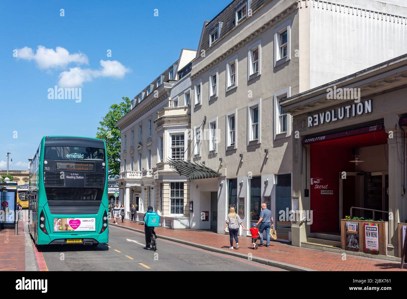 Local bus period buildings station road reading berkshire downto hi-res ...