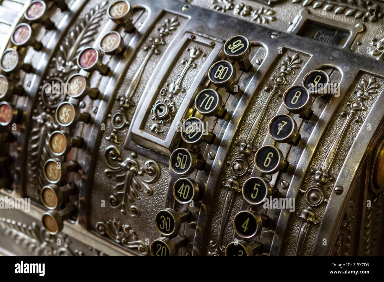 Closeup image of an old antique register Stock Photo - Alamy