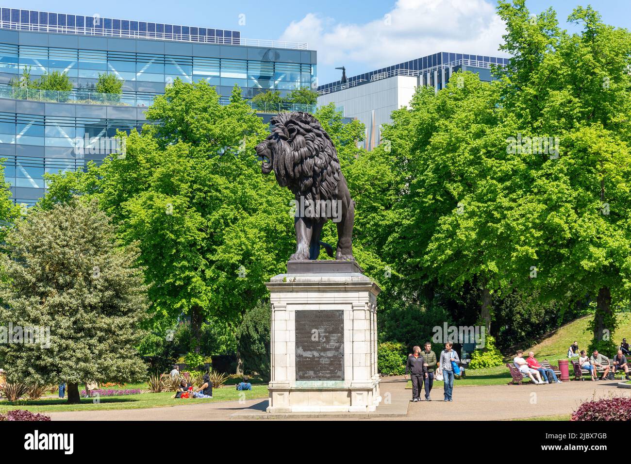 The Maiwand Lion, Forbury Gardens Public Park, Reading, Berkshire ...