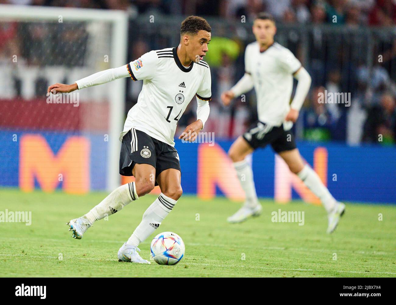 Jamal Musiala, DFB 14 in the UEFA Nations League 2022 match GERMANY ...