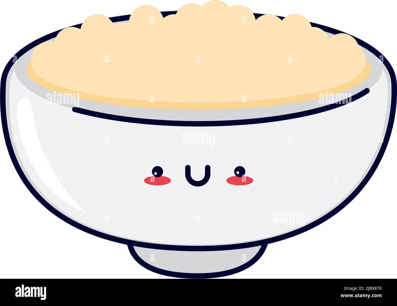 kawaii food rice Stock Vector Image & Art - Alamy