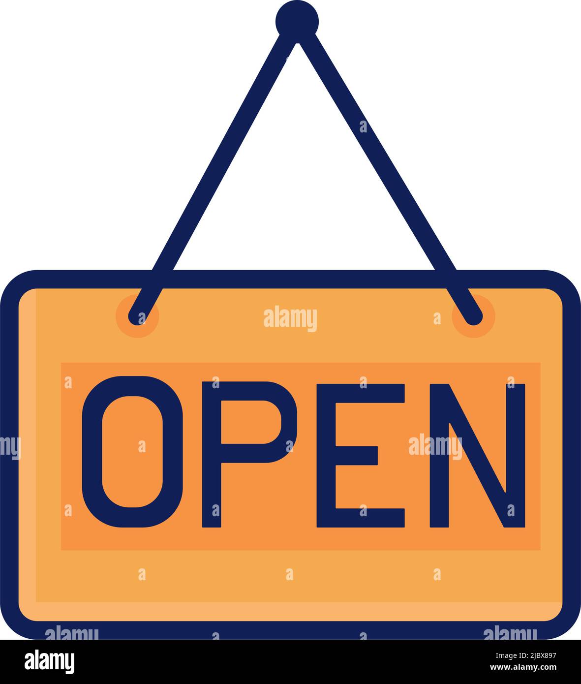 hanging open sign Stock Vector Image & Art - Alamy