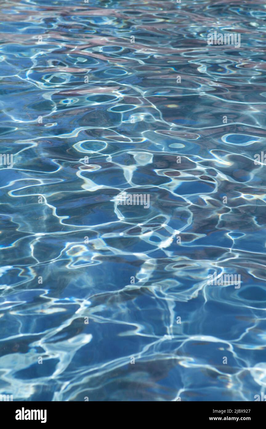 Abstract image of water ripples in tropical pool Stock Photo - Alamy