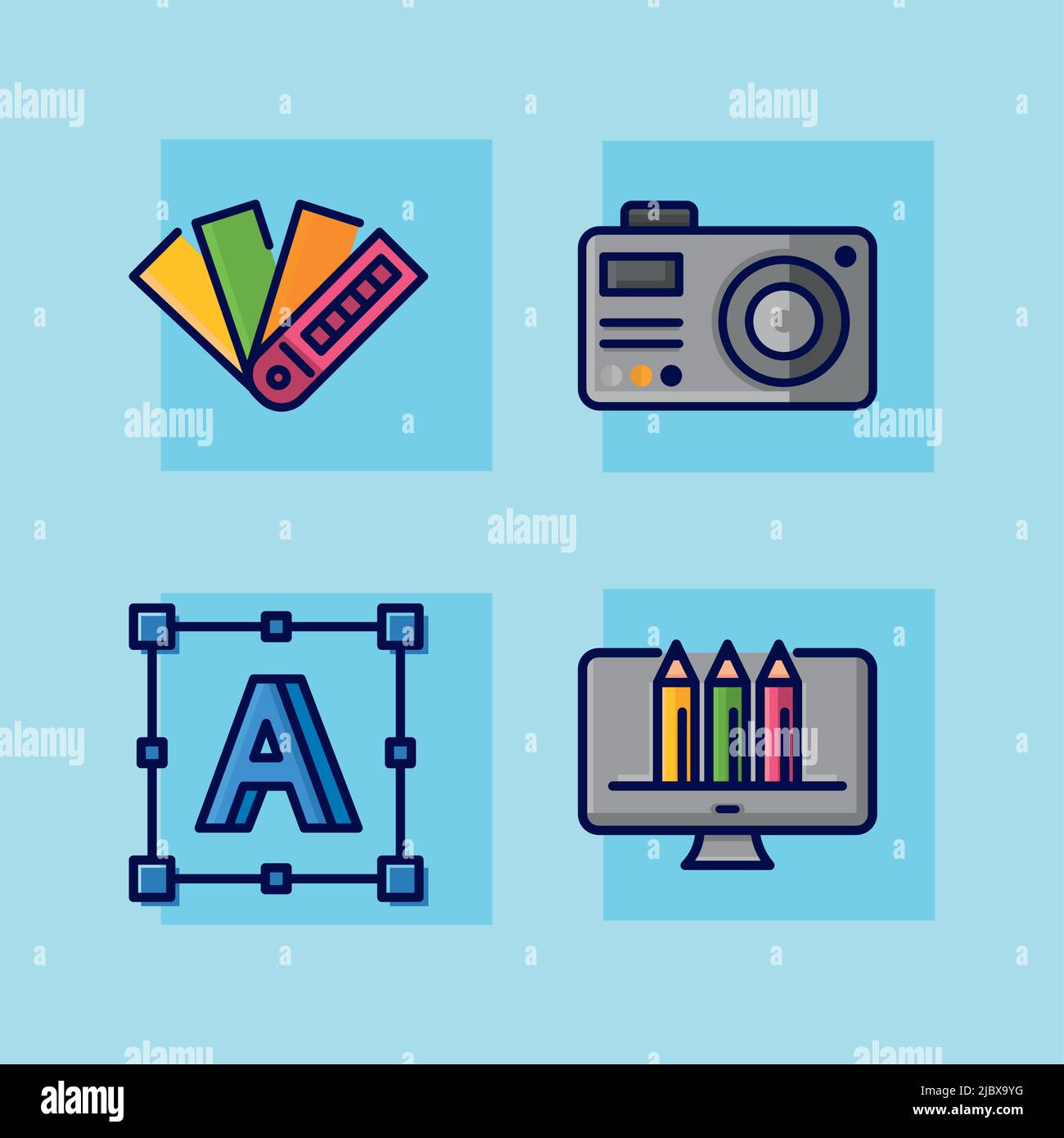 icons graphic design Stock Vector Image & Art - Alamy