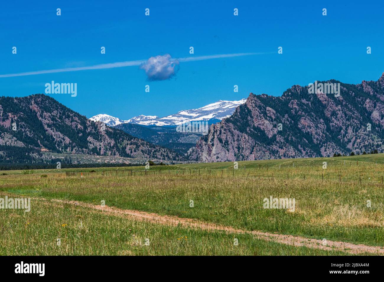 Frontrange and Foothills meet in Colorado Stock Photo - Alamy