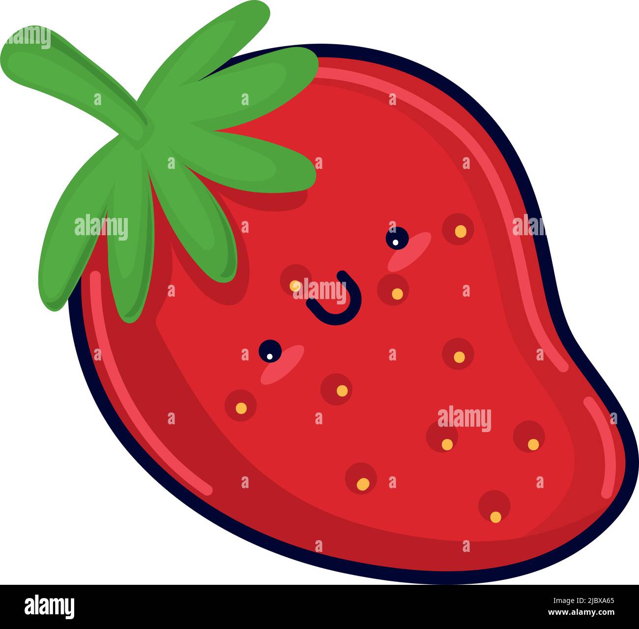 kawaii food strawberry Stock Vector Image & Art - Alamy
