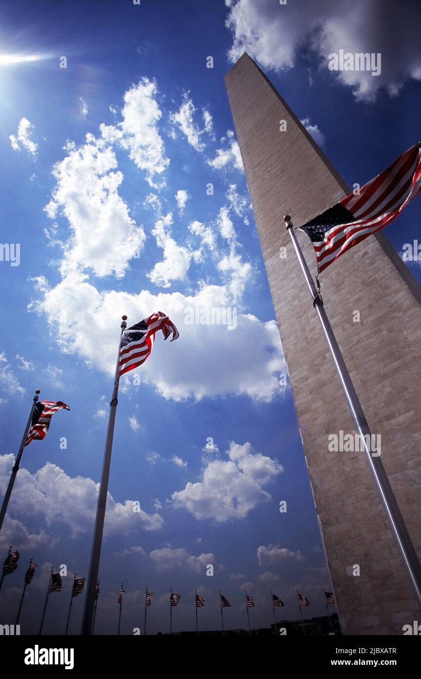 American flags in a row hi-res stock photography and images - Alamy