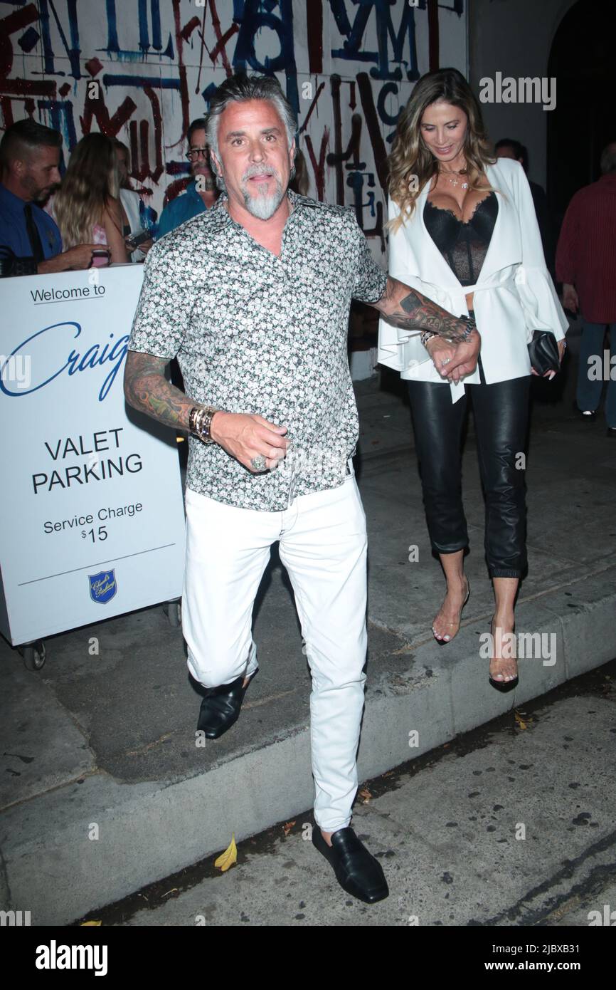 Anjelica Huston and others seen outside Craig's Restaurant in Los ...