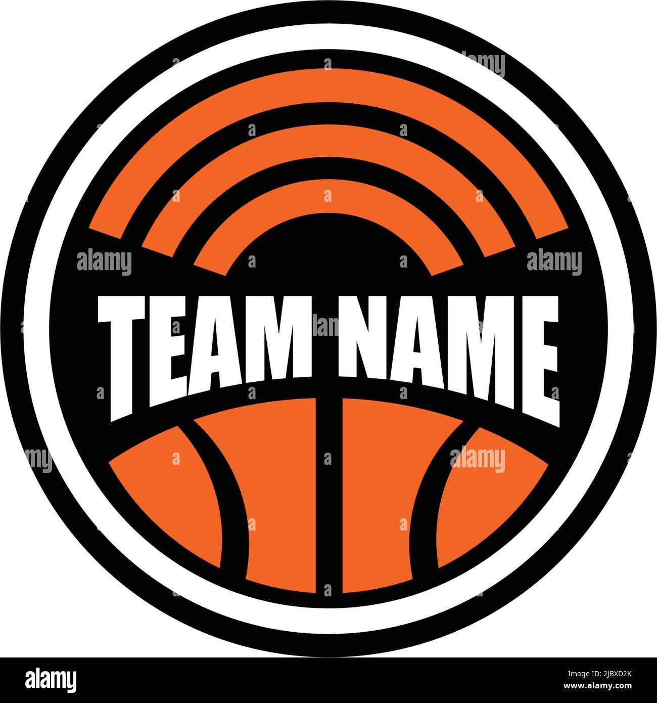 Basketball championship emblem orange hi-res stock photography and ...