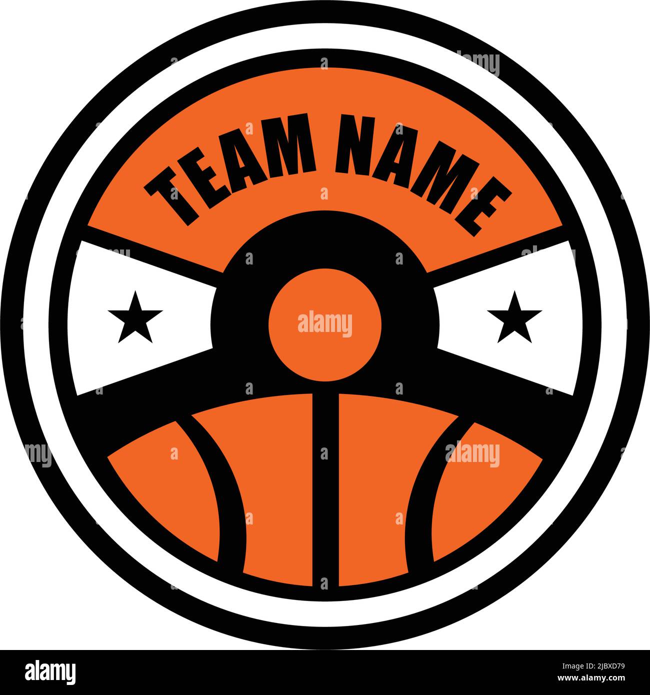 Basketball emblematic logo design inspiration vector illustration with ...