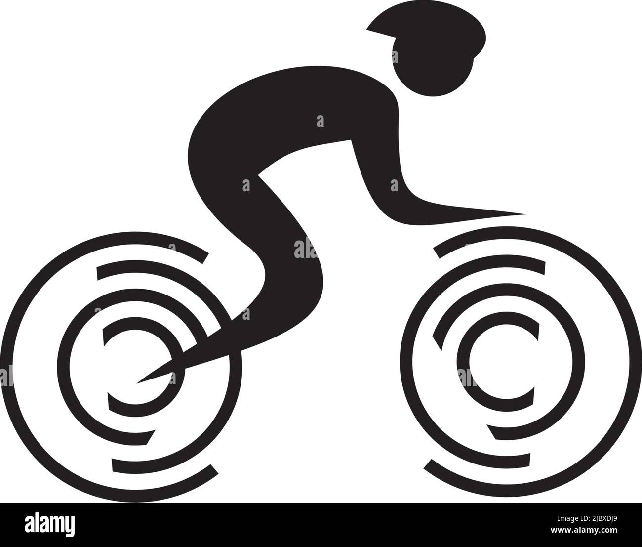 Bicycle icon logo design inspiration vector illustration template Stock ...