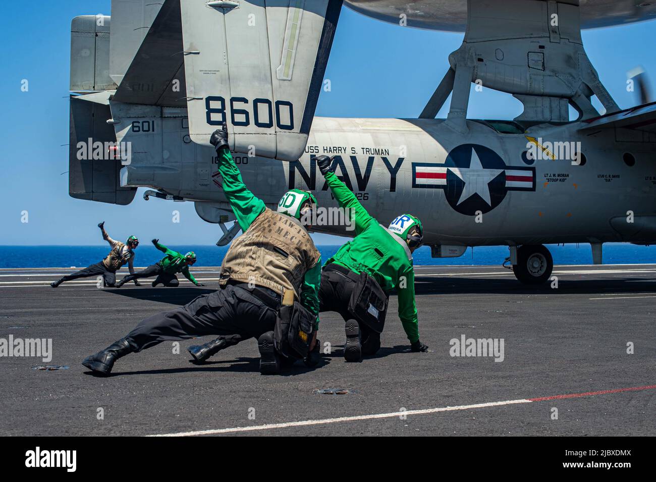 220607-N-BP862-1128 MEDITERRANEAN SEA (June 7, 2022) Sailors, assigned ...