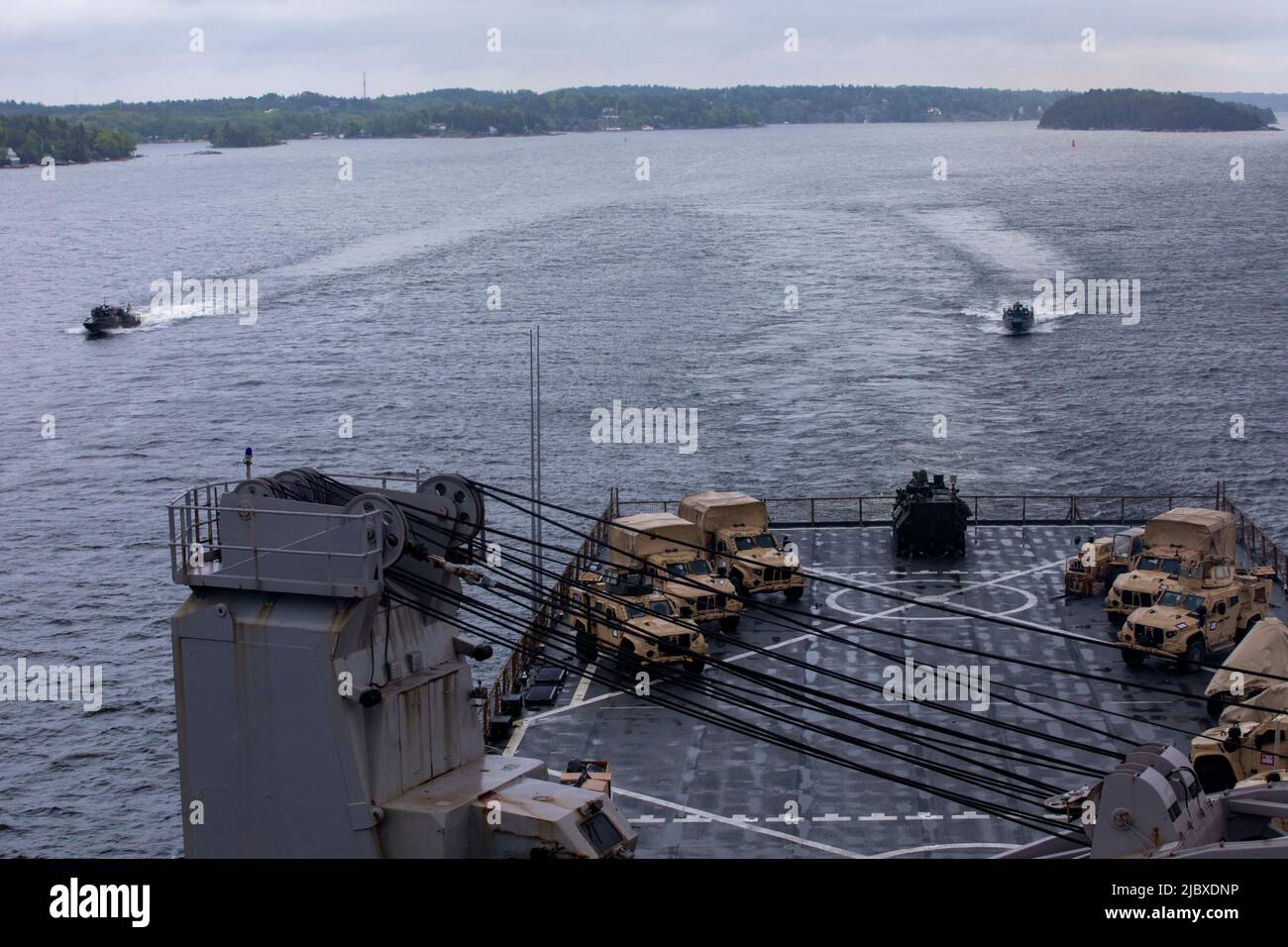 STOCKHOLM (June 2, 2022) Two Swedish CB90-class fast assault craft ...