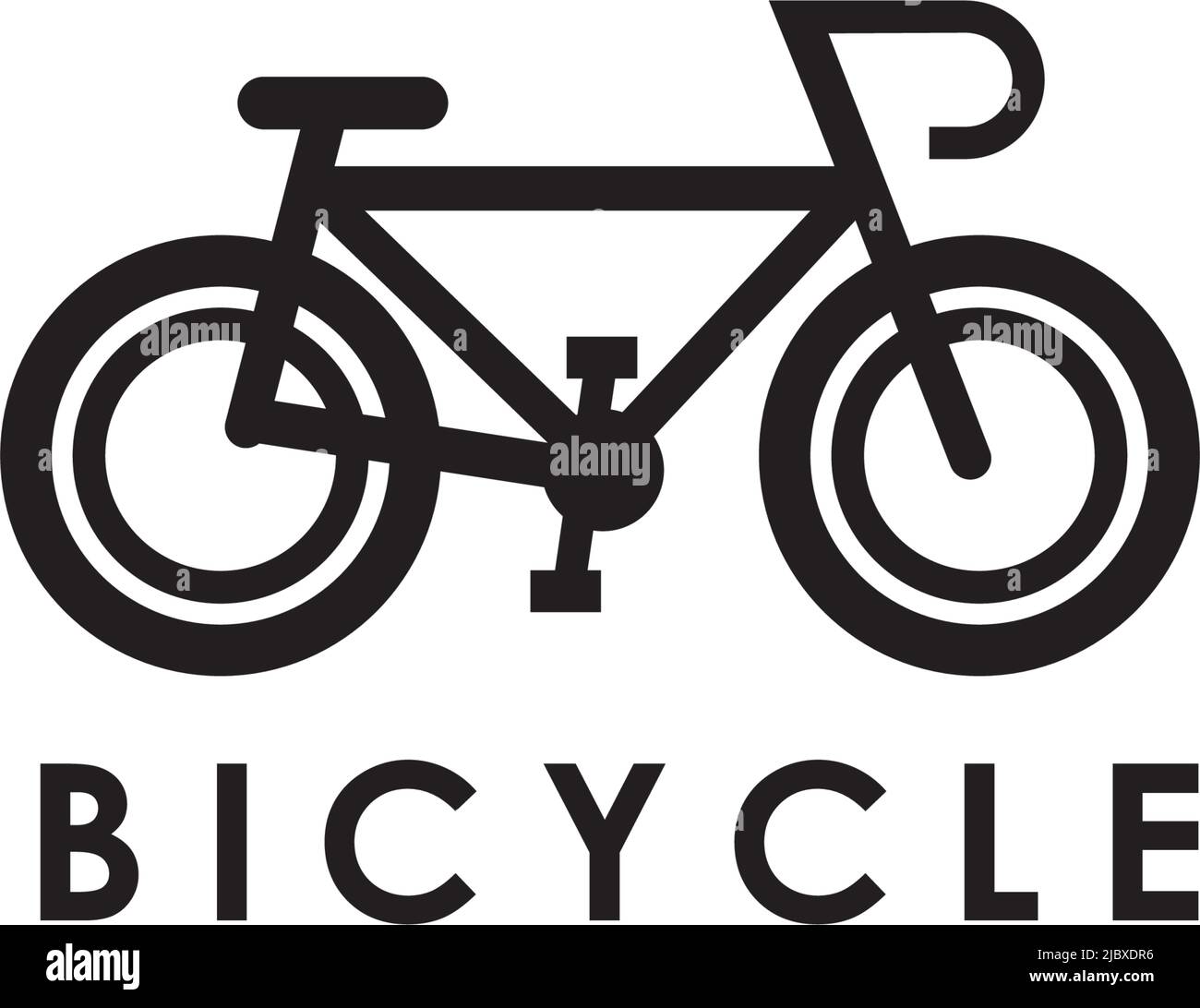 Bicycle icon logo design inspiration vector illustration template Stock ...