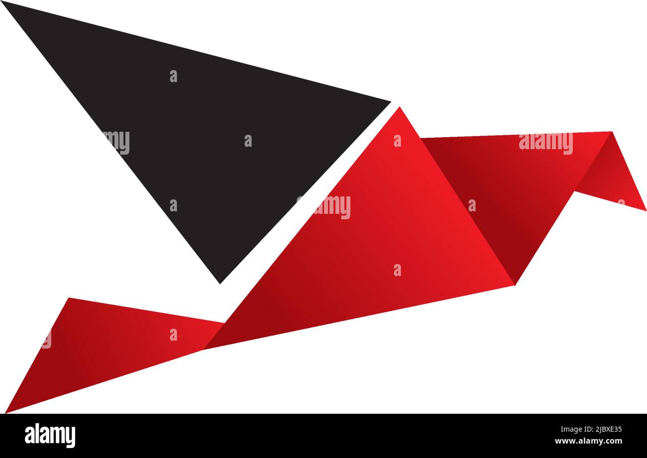 Origami bird icon logo design vecto illustration template Stock Vector ...