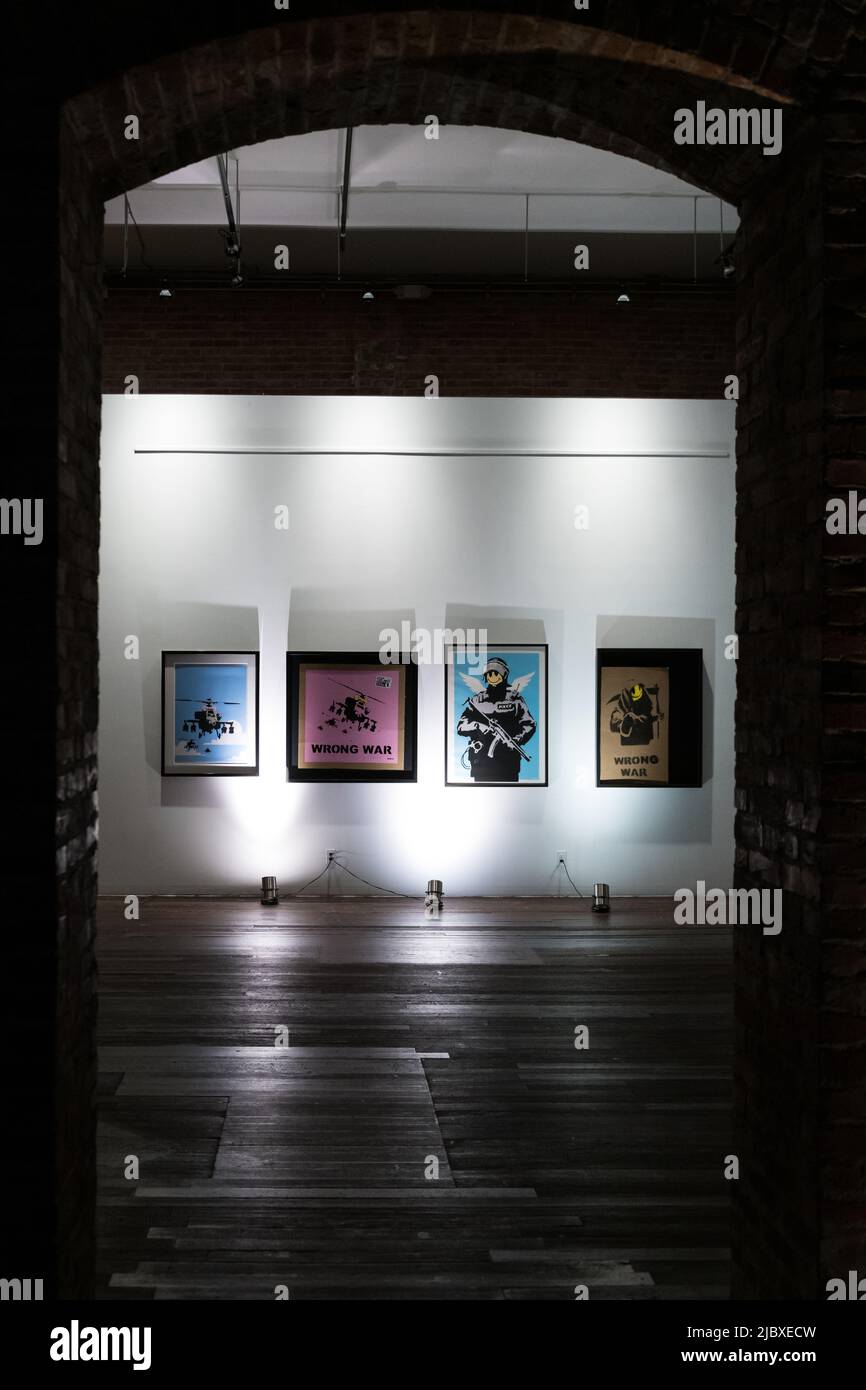 Seattle, USA. 8 Jun, 2022. BanksyLand Unauthorized and Unmasked. The ...