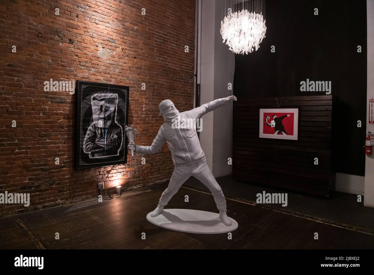 Seattle, USA. 8 Jun, 2022. BanksyLand Unauthorized and Unmasked. The ...