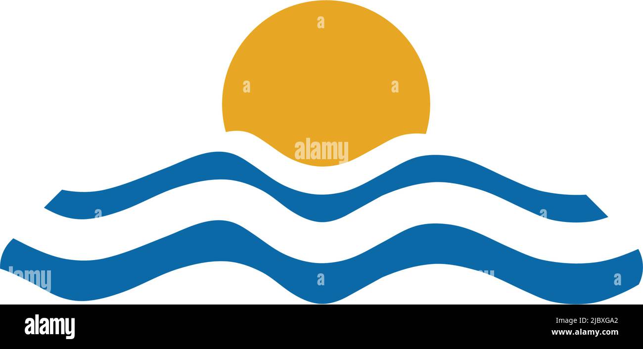 Wave icon logo design inspiration vector template Stock Vector Image ...