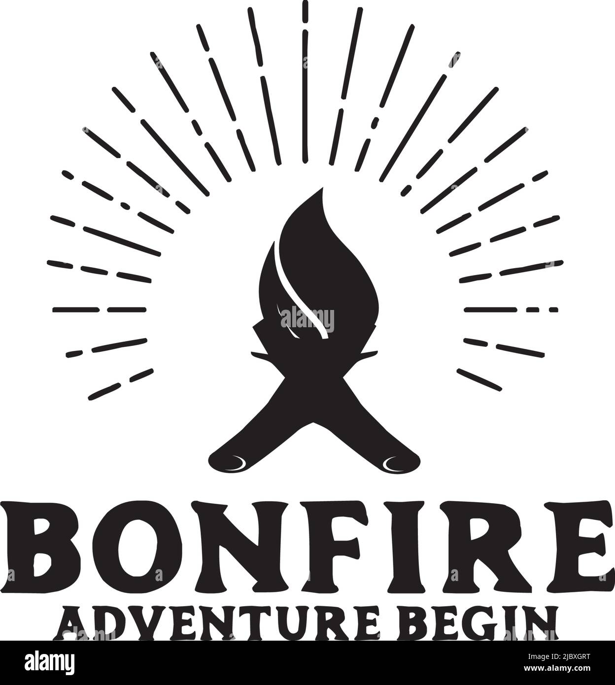 Bonfire logo hi-res stock photography and images - Alamy