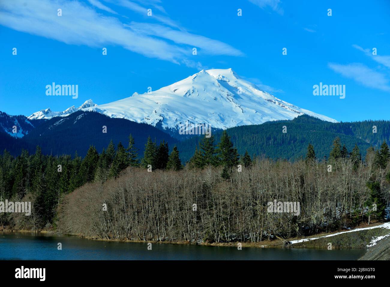 Mount Baker in Winter Stock Photo - Alamy